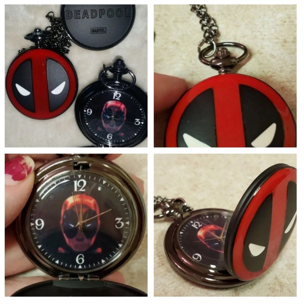Brand New Deadpool Quartz Pocket Watch - Gem